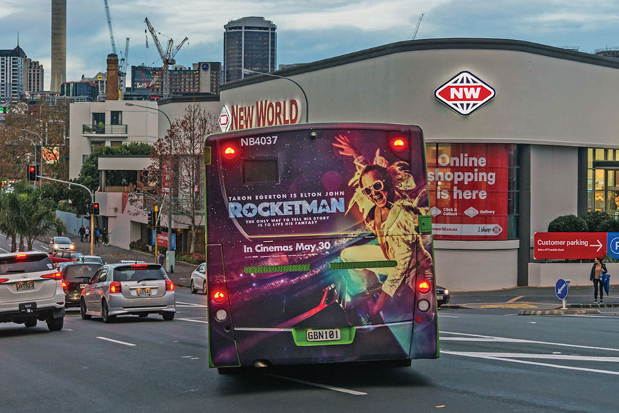 Bus | Back and Superside Advertising - Pop Up Advertising